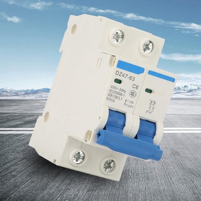 Cikonielf 2 P Disjoncteur Cikonielf Disjoncteur Miniature DZ47-63 2 P Mini Disjoncteur Coupe ...