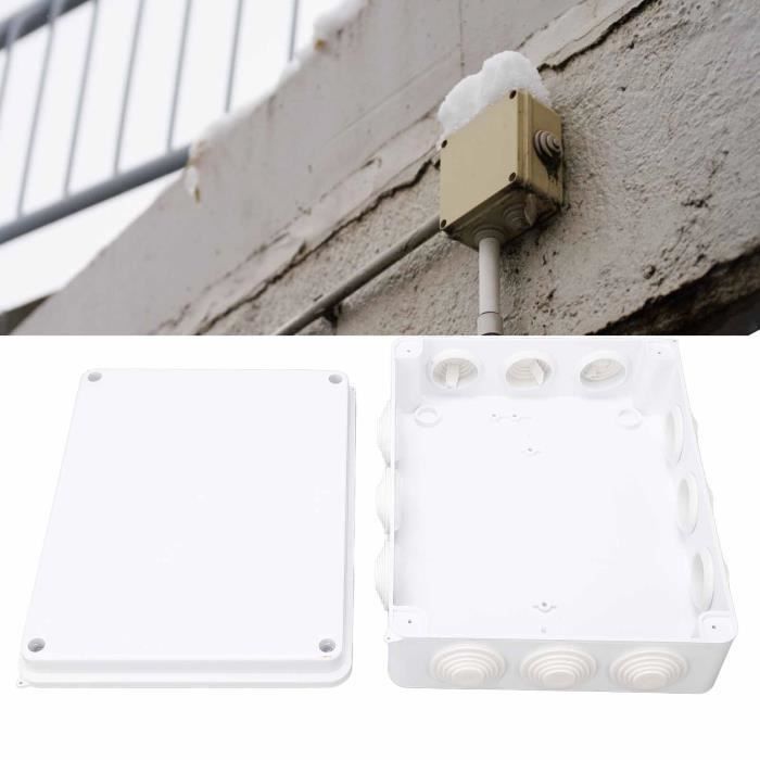 EJ.life Boîtier de jonction électrique ABS 255x200x80mm étanche IP65 ...