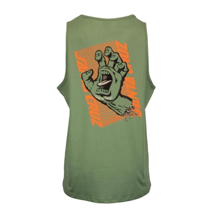 Santa Cruz - Split Strip Hand Débardeur Homme Vintage Ivy - M Vert - Cdiscount Prêt-à-Porter