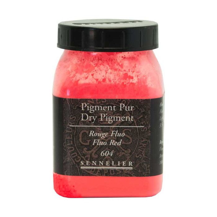 Pigment pour création de peinture - SENNELIER - Rouge fluo - Pot 200 ml ...