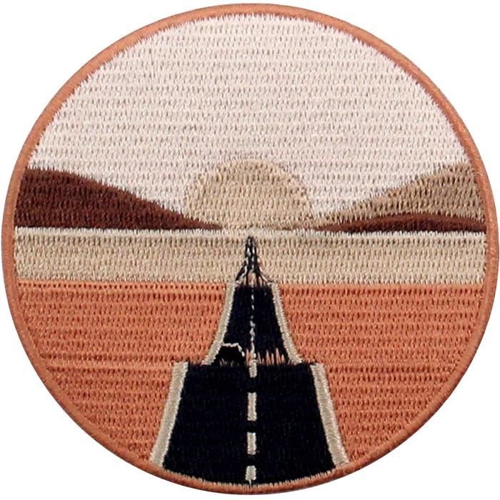 Patch brodé en forme de Aventure Découverte au coin de la terre, à coue ...