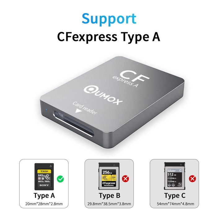 Lecteur de carte CFexpress Type A avec USB3.1 (Gen 2) 10Gpbs CFexpress ...