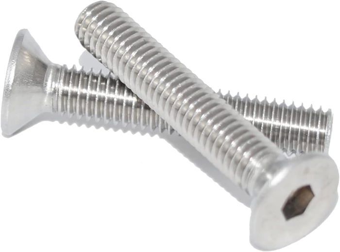 Lot De 10 Vis À Tête Fraisée Avec Six Pans Creux M5 X 40 Iso 10642 A2 ...