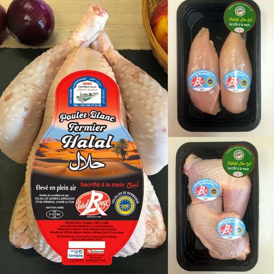 Colis Poulet Fermier Label Rouge Halal - 3kg - Normandie - Cdiscount Au ...