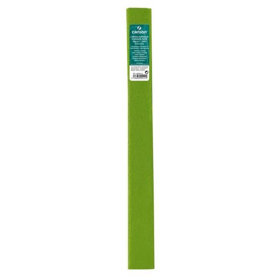 Papier crépon vert printemps 48g - 0.5cm x 2.5m (x1) REF/200002414 ...