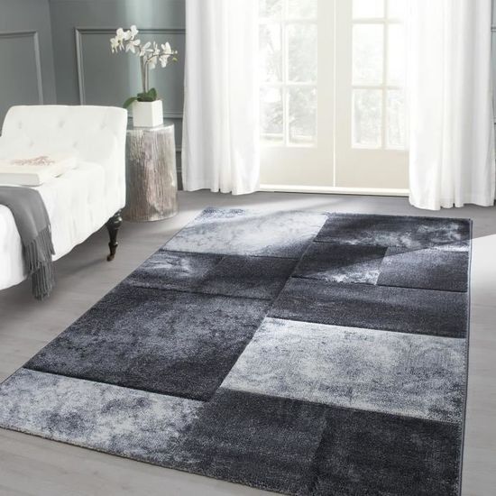 Tapis - CARPETTEX - Design Moderne - Poil Court - Effet Marbre - 280 x 370 cm - Cdiscount Auto