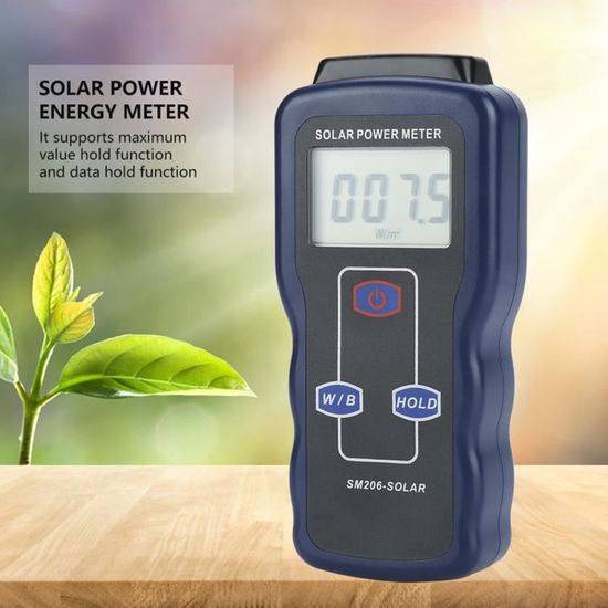 Compteur de rayonnement solaire EJ.LIFE SM206 - Mesure de l'intensité ...