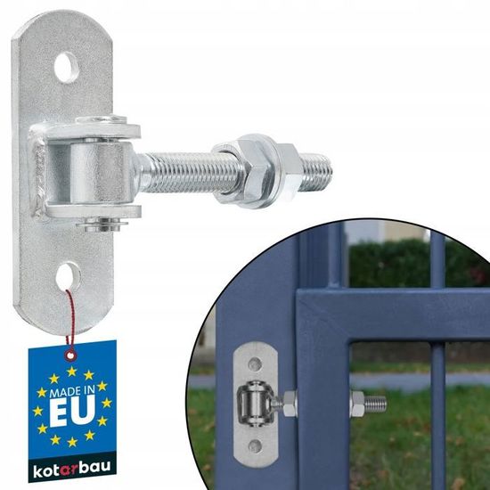 Gond de porte - KOTARBAU - Charnière réglable - Acier galvanisé ...