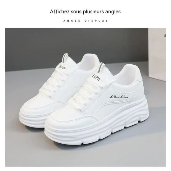 Chaussures blanches, baskets plates polyvalentes, chaussures ...