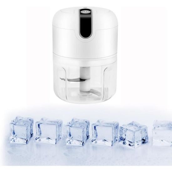 Electric Small Ice Crusher,Rechargeable Cube Crusher Container Ice ...