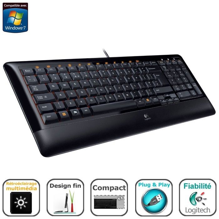 Logitech Compact Keyboard K300 - Cdiscount Informatique