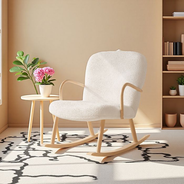 Fauteuil à Bascule, Rocking Chair, Avec accoudoirs, Scandinave, Pieds ...