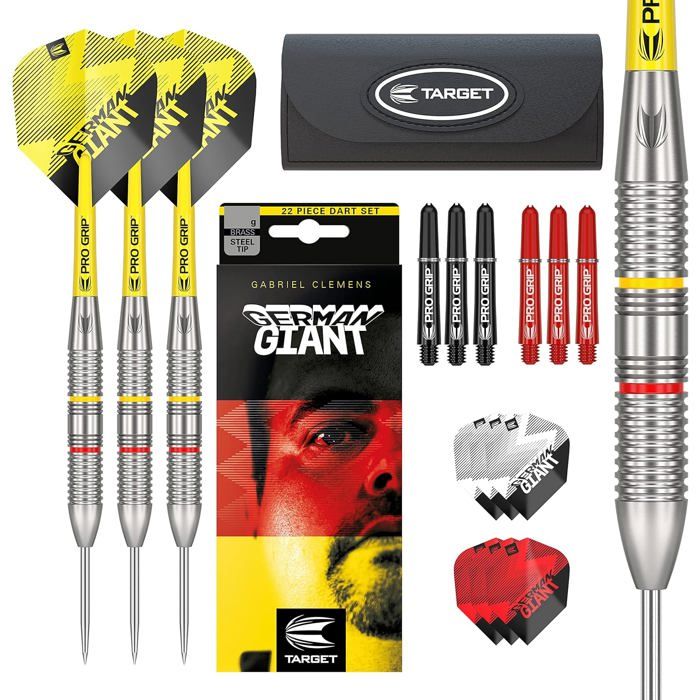 Target Jeu de fléchettes Gabriel Clemens 22 g avec pointe en acier et ...