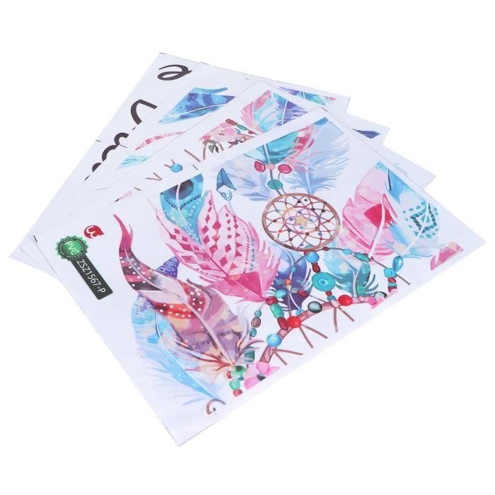 Akozon autocollants auto-adhésifs Dream Catcher Motif Sticker Mural ...