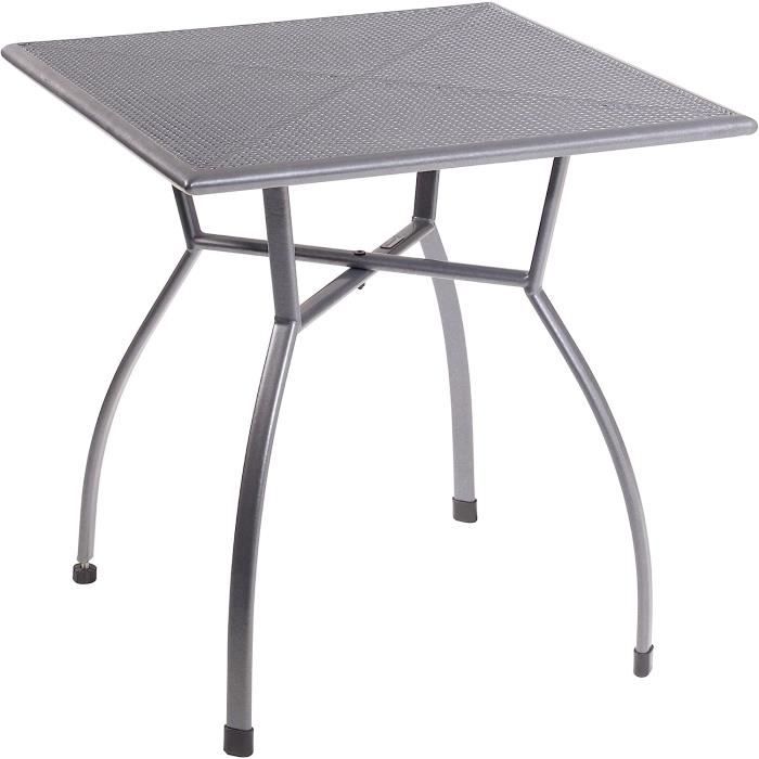 Table de jardin carrée Toulouse 70 x 70 cm – Table élégante et solide ...