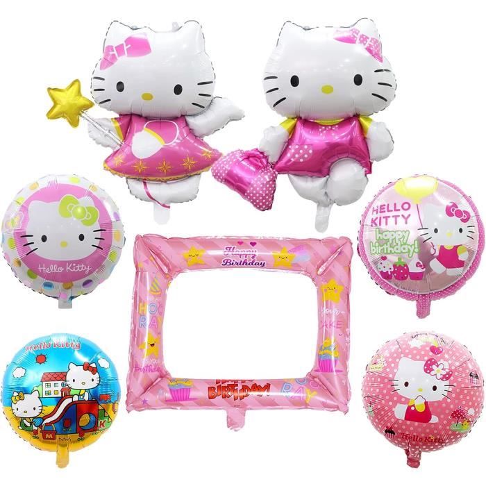 Ballon Anniversaire Hello Kitty, 7Pcs Hello Kitty Ballons D'Anniversair ...