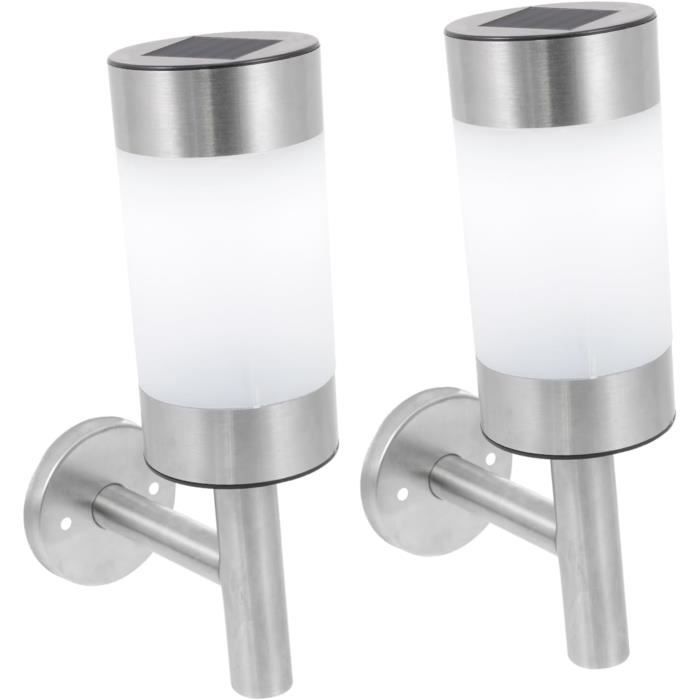 2 Pièces Applique Murale Solaire Led Appliques Murales Extérieures Lampe Solaire Extérieure ...