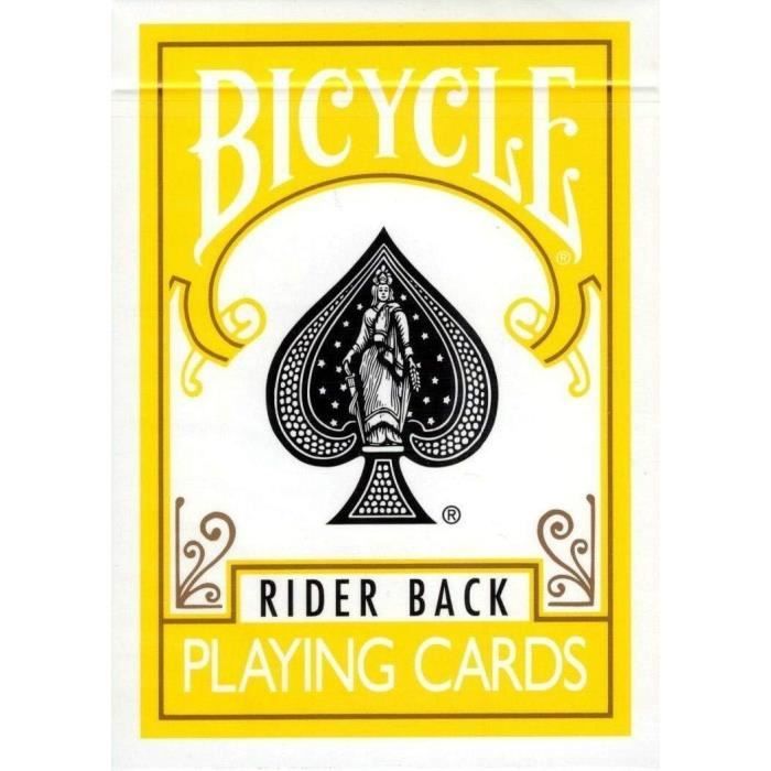 1 Jeu De Cartes À Jouer Jaune Rider Back (Jaune) Édition Standard[n170 ...