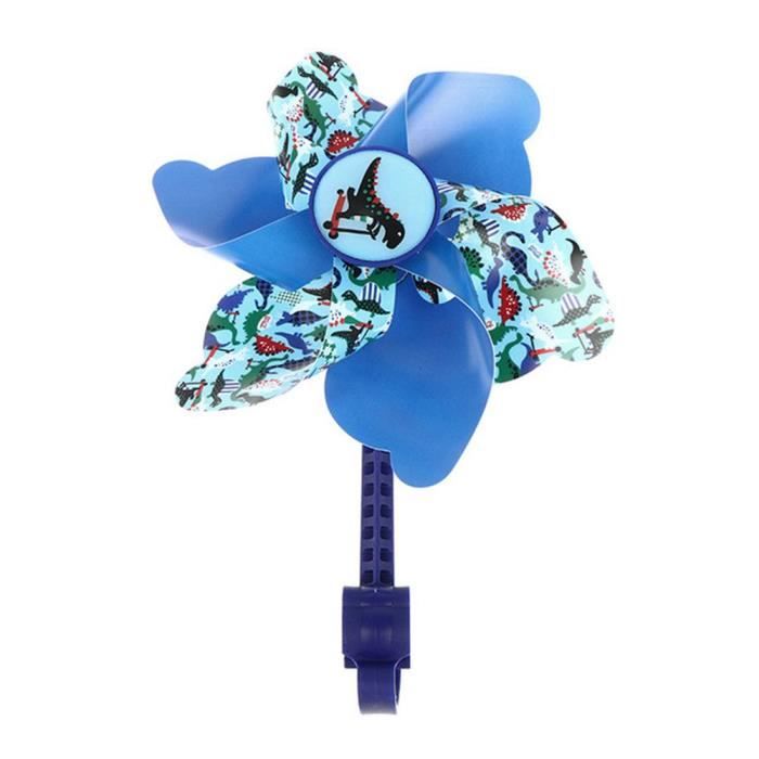 Guidon de vélo pour enfants, fleur colorée, décoration de moulin à vent ...