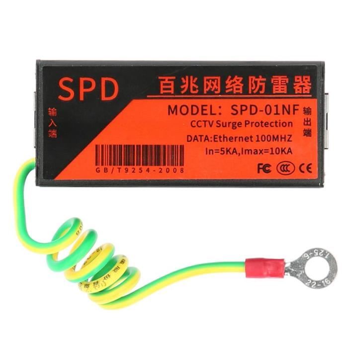 ZJCHAO Ethernet Thunder Arrester CCTV Surge Protection Anti-Thunder ...