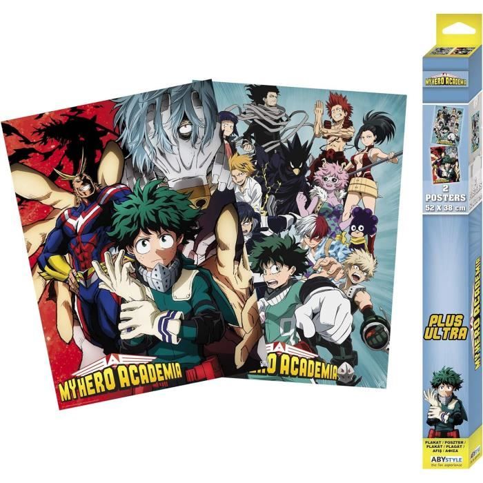 My Hero Academia - Set 2 Chibi Posters - Artworks (52X38)[n519] - Cdiscount Maison