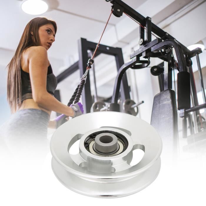 Accessoire de gym - DUOKON - Roue de poulie de gymnastique - Alliage d ...