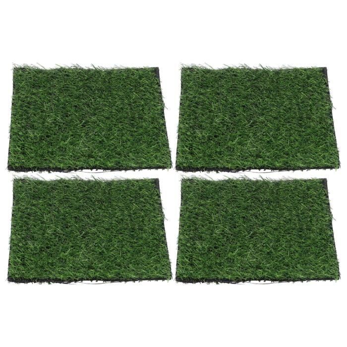 COC-7542325431211-Gazon artificiel Tapis d'herbe, herbe artificielle artificielle vive 25x25cm ...