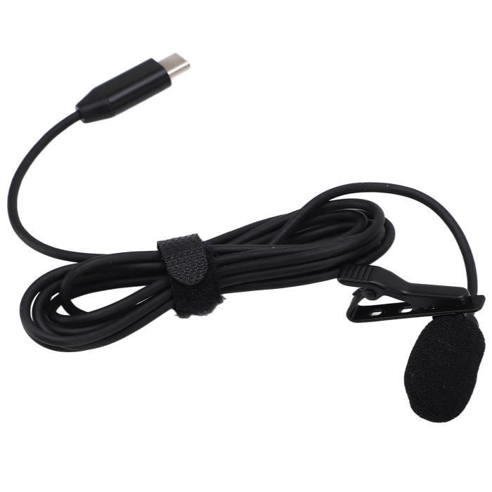 Fdit micro cravate omnidirectionnel Lavalier Lapel Microphone Type C ...