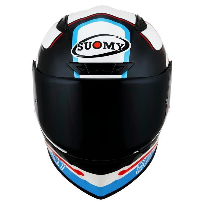 Casque intégral Suomy Track-1 - ninety seven white/red - S (55/56 cm ...