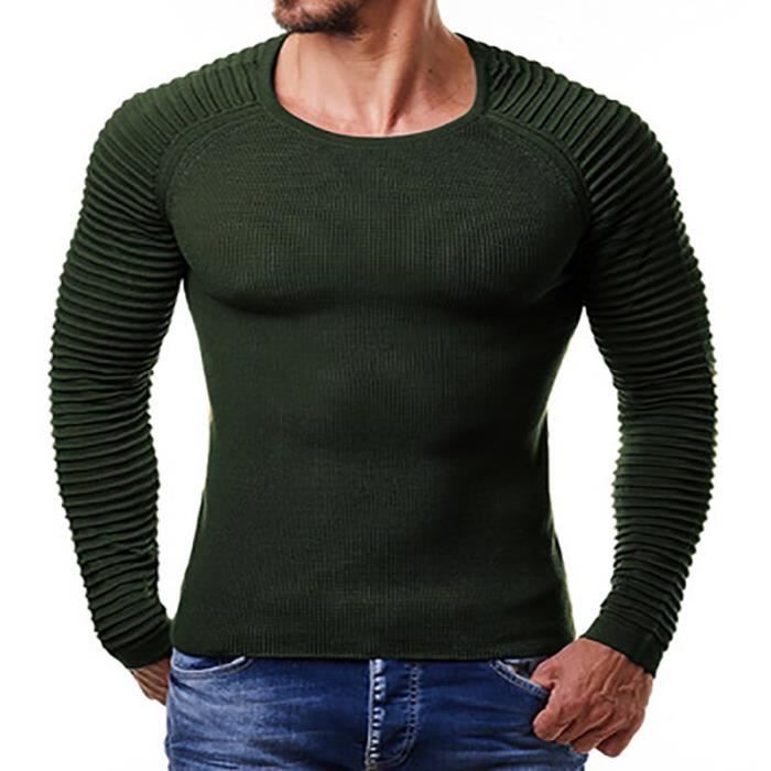 Pull homme Couleur unie P ,Vert-vert Vert-vert - Cdiscount Prêt-à-Porter
