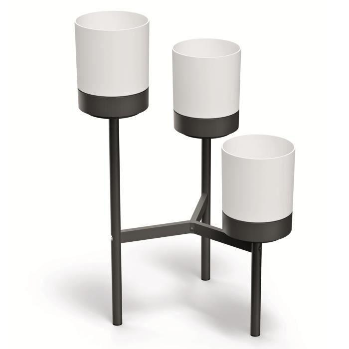 Porte-fleurs tripode avec 3 pots Prosperplast Bloomie Stand Porte ...