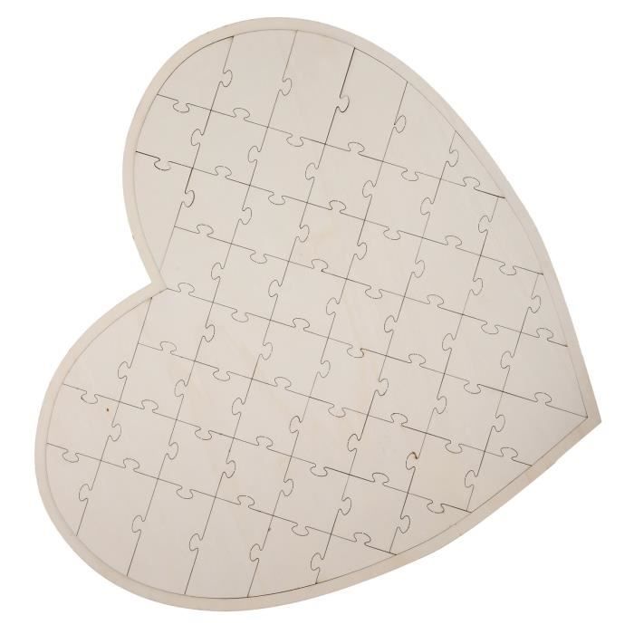 TMISHION Puzzle coeur en bois Puzzle de Coeur en Bois Tableau de ...