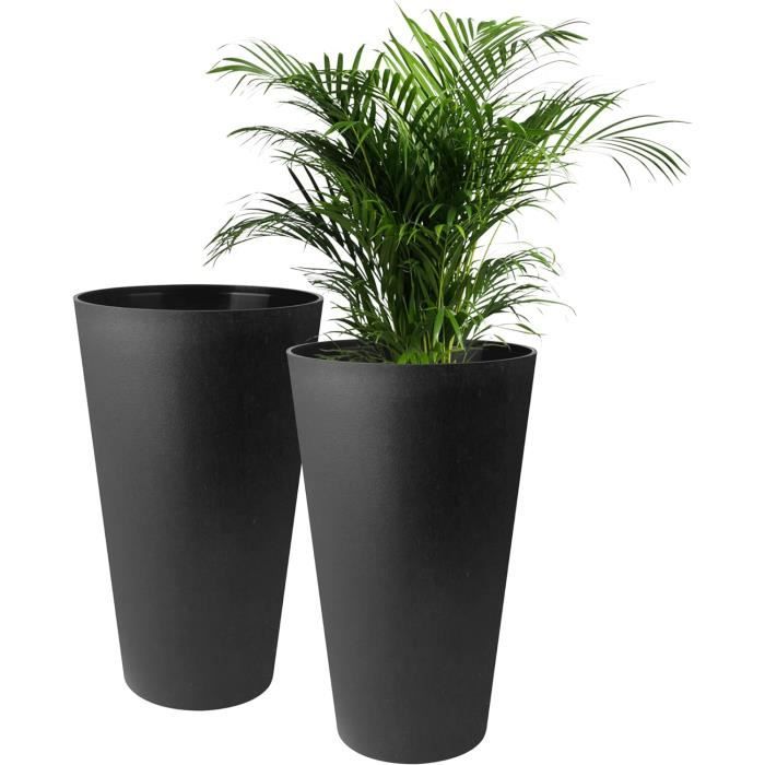Pot De Fleurs Haut Pour Intérieur Grande Taille .(2 Pièces) Pour ...