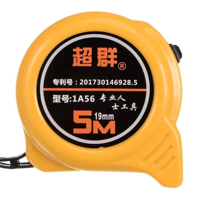 Mètre ruban autobloquant 5 mètres règle métrique rétractable ...