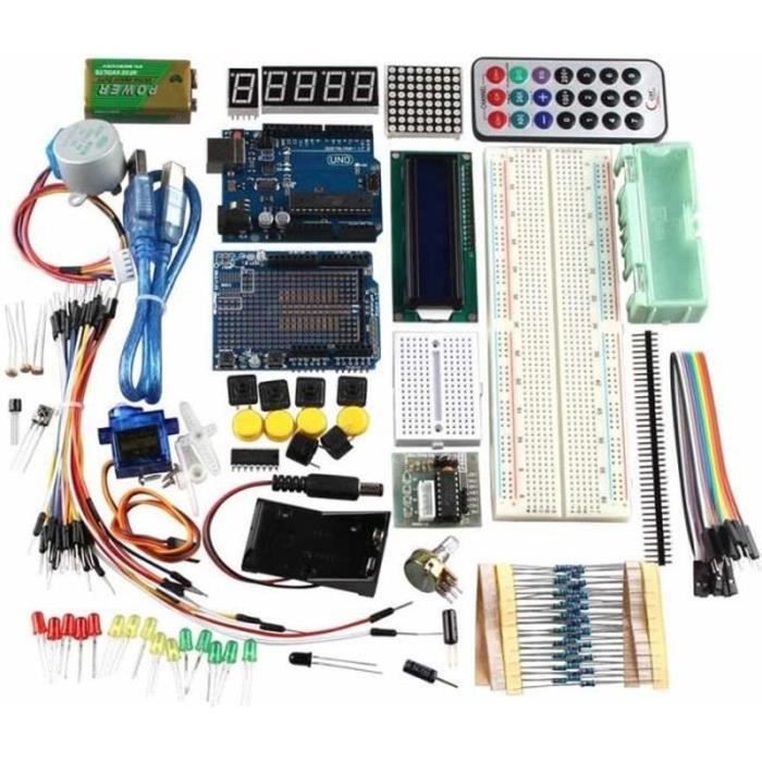 CARTE MERE Kit d'apprentissage et de démarrage pour Arduino avec Guide d'Utilisation pas à pas ...