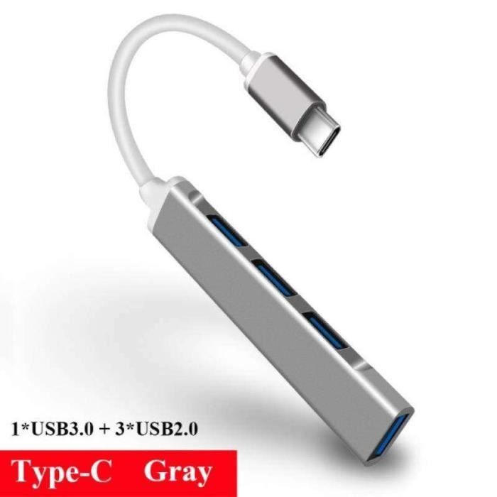 Ha11197-Station d'accueil Hub Usb 3.0 Type C 4 Ports. répartiteur 3 Usb. adaptateur Otg pour ...
