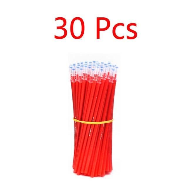 STYLO,30Pcs Red--Stylo Gel effaçable dessin animé pour étudiants, 0.5mm ...