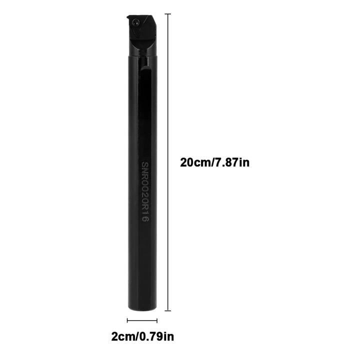 Porte-outil de tournage, SNR0020R16 Filetage intérieur 20 mm × 200mm Porte-outil de tournage ...