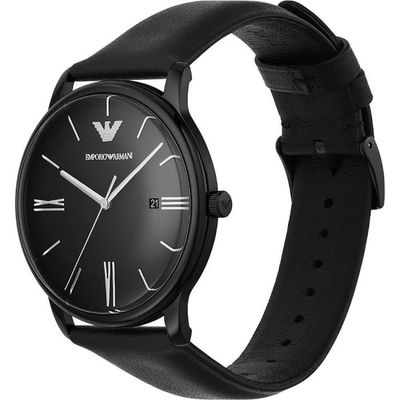 Emporio armani black smartwatch store