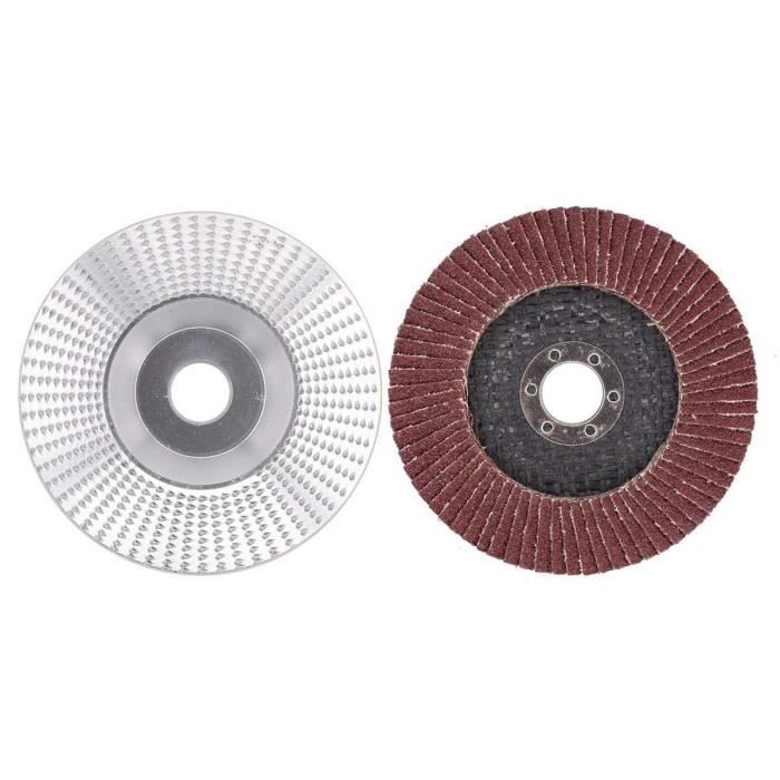 Disque de Meuleuse D'Angle Meule en Bois et Disques à Lamelles de ...