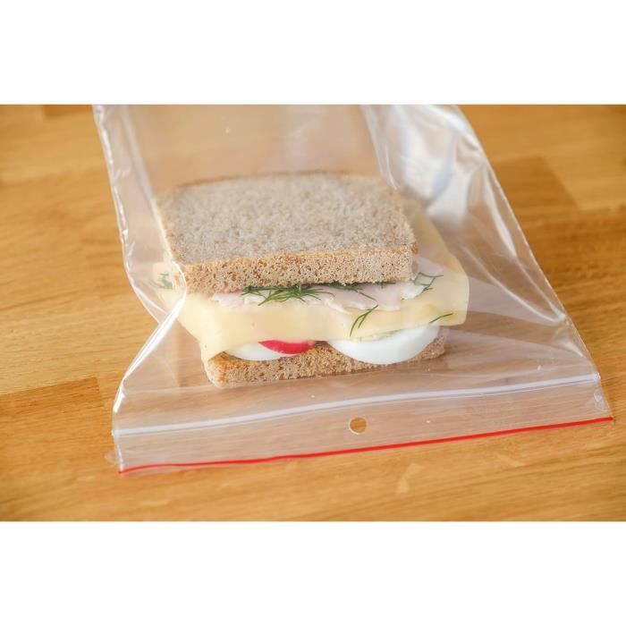 | Sachets Zip Refermables | Sachet Zip (10 x 10cm) x 100 | Transparent ...