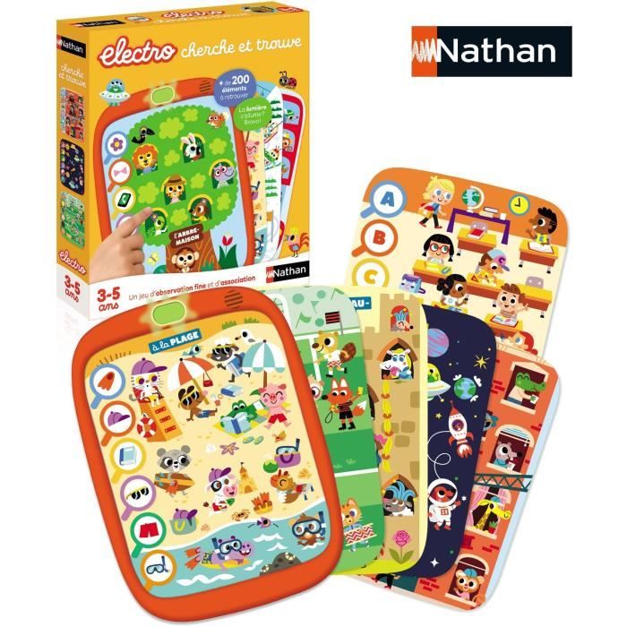 Electro cherche et trouve - Jeu éducatif - NATHAN - Dès 3 ans ...