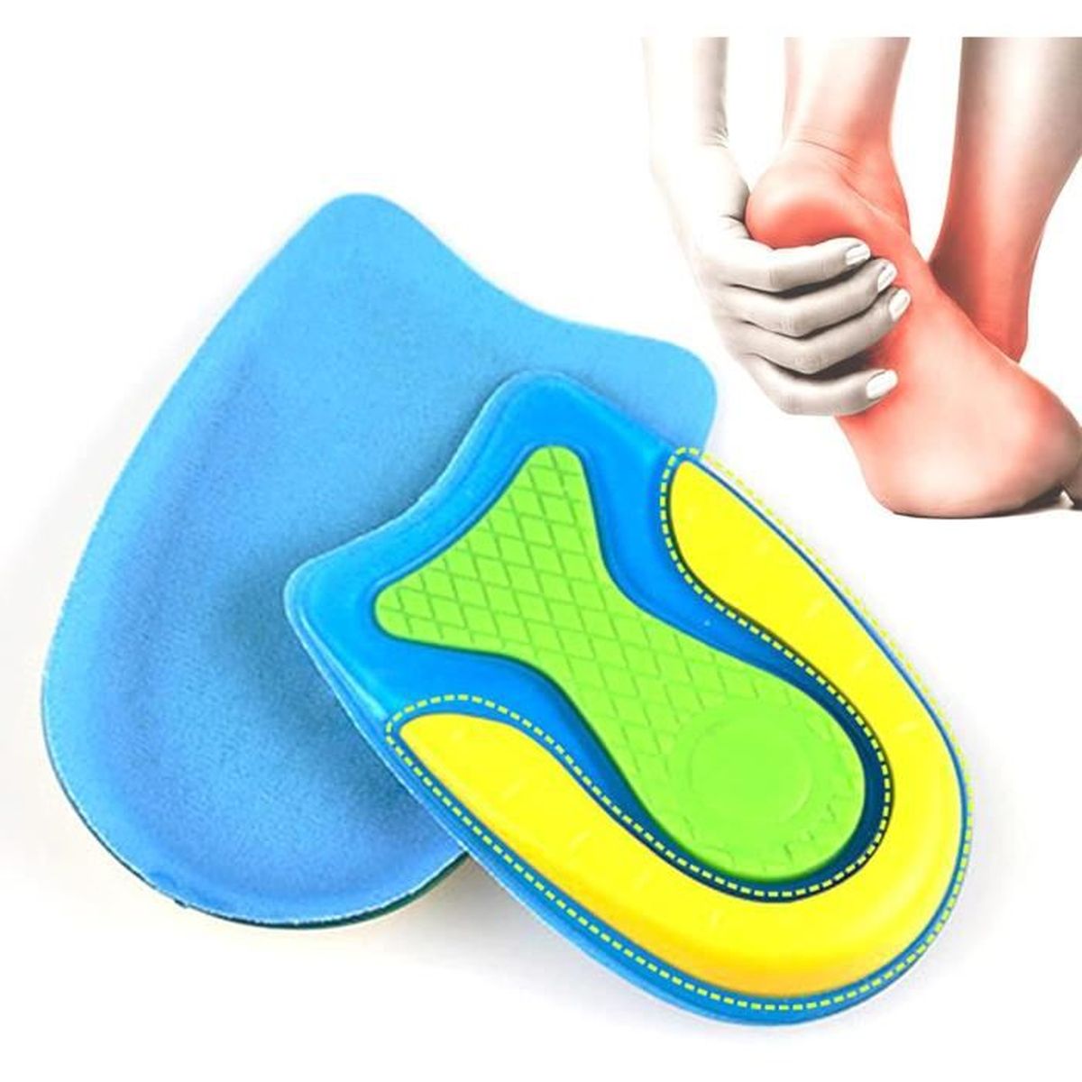 Talonnettes en Gel de Silicone Talonnette silicone gel orthopédique ...