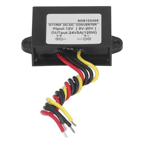Fdit Module Boost DC à DC Module Boost DC vers DC 12V‑24V 5A Convertisseur Carte d'alimentation ...