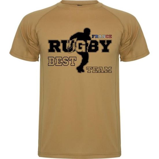 T-shirt Rugby World Championship France TMP4977 - Homme - Sable ...
