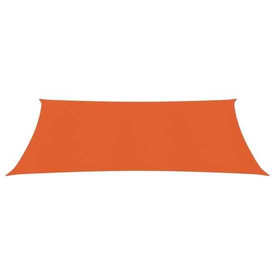 Voile d'ombrage 160 g-m² Orange 2,5x4 m PEHD - Omabeta - D2724 ...
