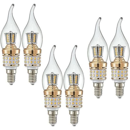 Ampoules À Filament Led E14 Pas Dimmable 10W (Équivalent 90W) 900Lm ...