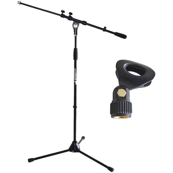 Ms106 Support Pour Microphone Avec Pied En Métal Et Pince Noir[J2417 ...