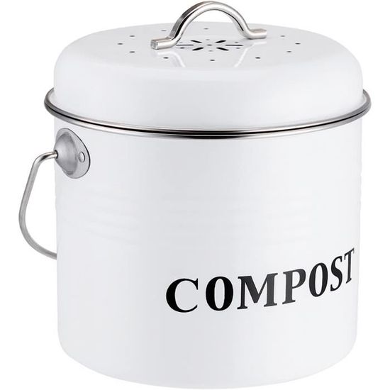 Bac À Compost De Cuisine, Bac À Compost De Comptoir Avec Couvercle Et ...