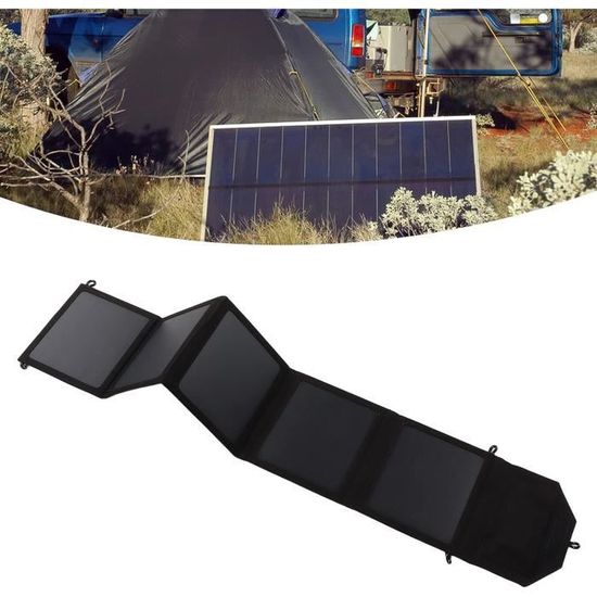 Kit De Panneau Solaire Pliant Portable 50W 12V Chargeur Usb En Silicium Monocristallin Batterie ...